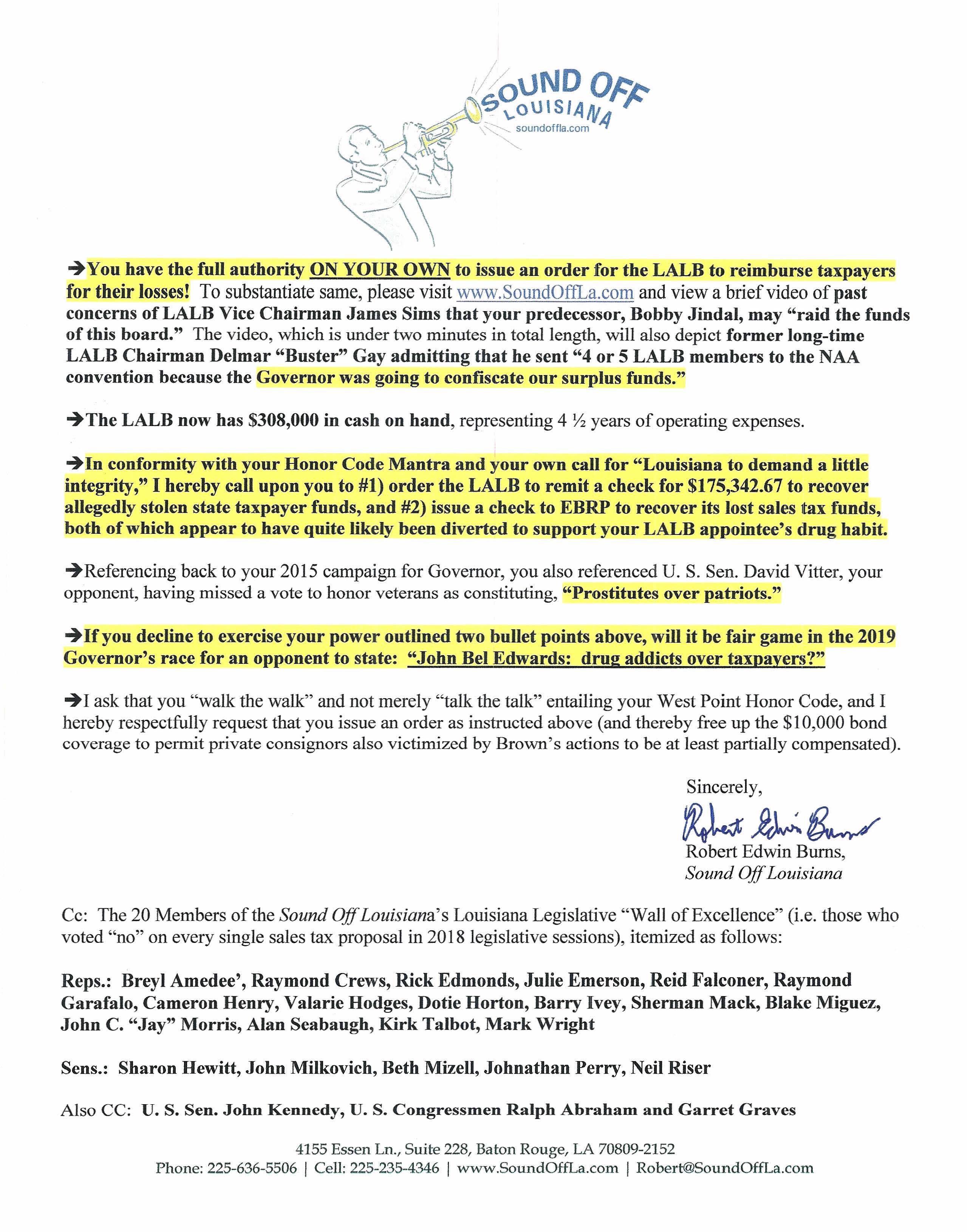 Gov. Edwards challenged to “Walk the Walk” on West Point Honor Code ...